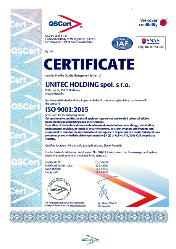 Certificates
